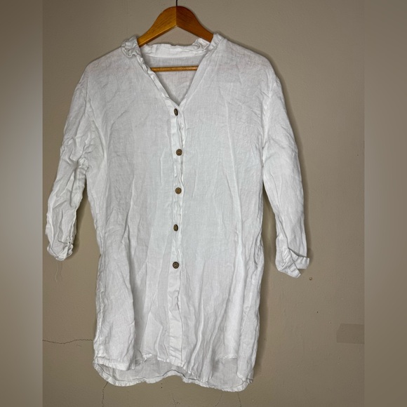 Swim | 10 Linen Swim Cover Up Medium | Poshmark
